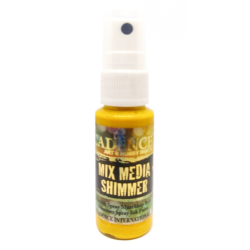 MIX MEDIA SHIMMER SPRAY MMS-02 AMARILLO 25ML — FOLKARTCL